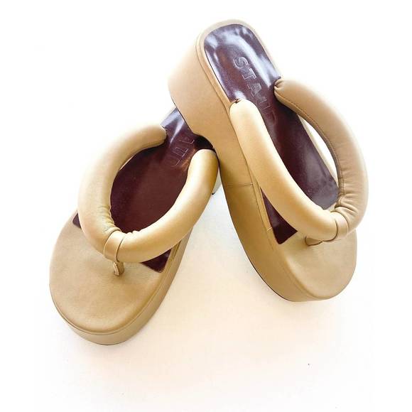 STAUD | Shoes | New Staud Rio Platform Sandal In Khaki | Poshmark